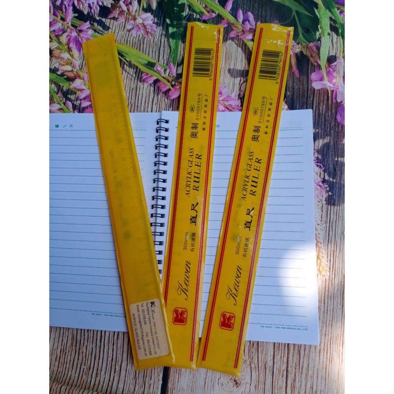 Thước kẻ mica Kewen 30cm - Ruler - Văn phòng phẩm Sơn Ca