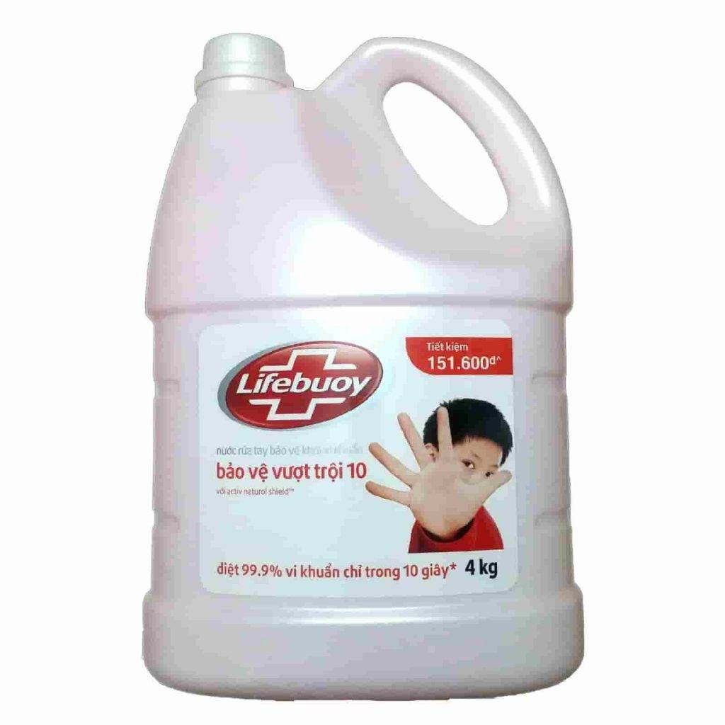 Nước rửa tay Lifebuoy can 4kg - Văn phòng phẩm Sơn Ca