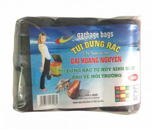 Bao rác tiểu trung đại đen màu đặc đại - Văn phòng phẩm Sơn Ca