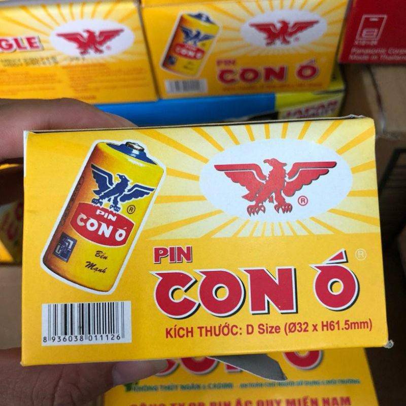 Pin đại D con Ó mua pin bao nhiêu vôn đại lý thông số viên cục