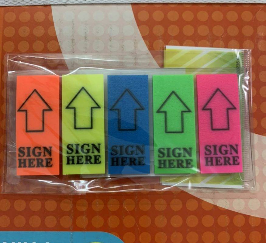 Giấy note Sign Here Pronoti - Văn phòng phẩm Sơn Ca