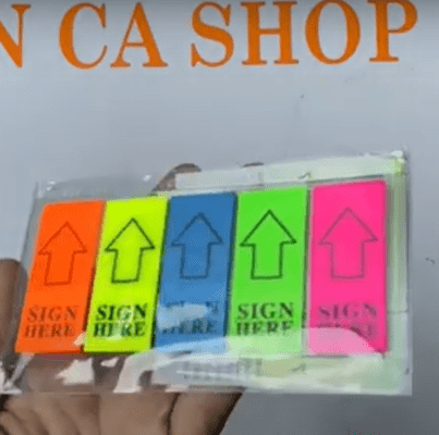 Giấy note Sign Here Pronoti - Văn phòng phẩm Sơn Ca