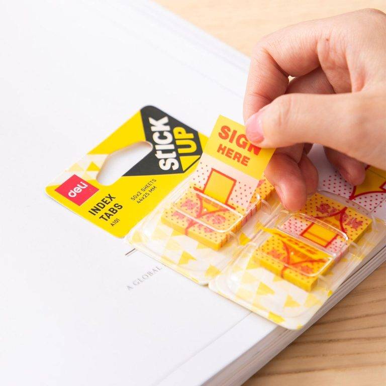 Giấy Note Sign Here Deli - Văn phòng phẩm Sơn Ca