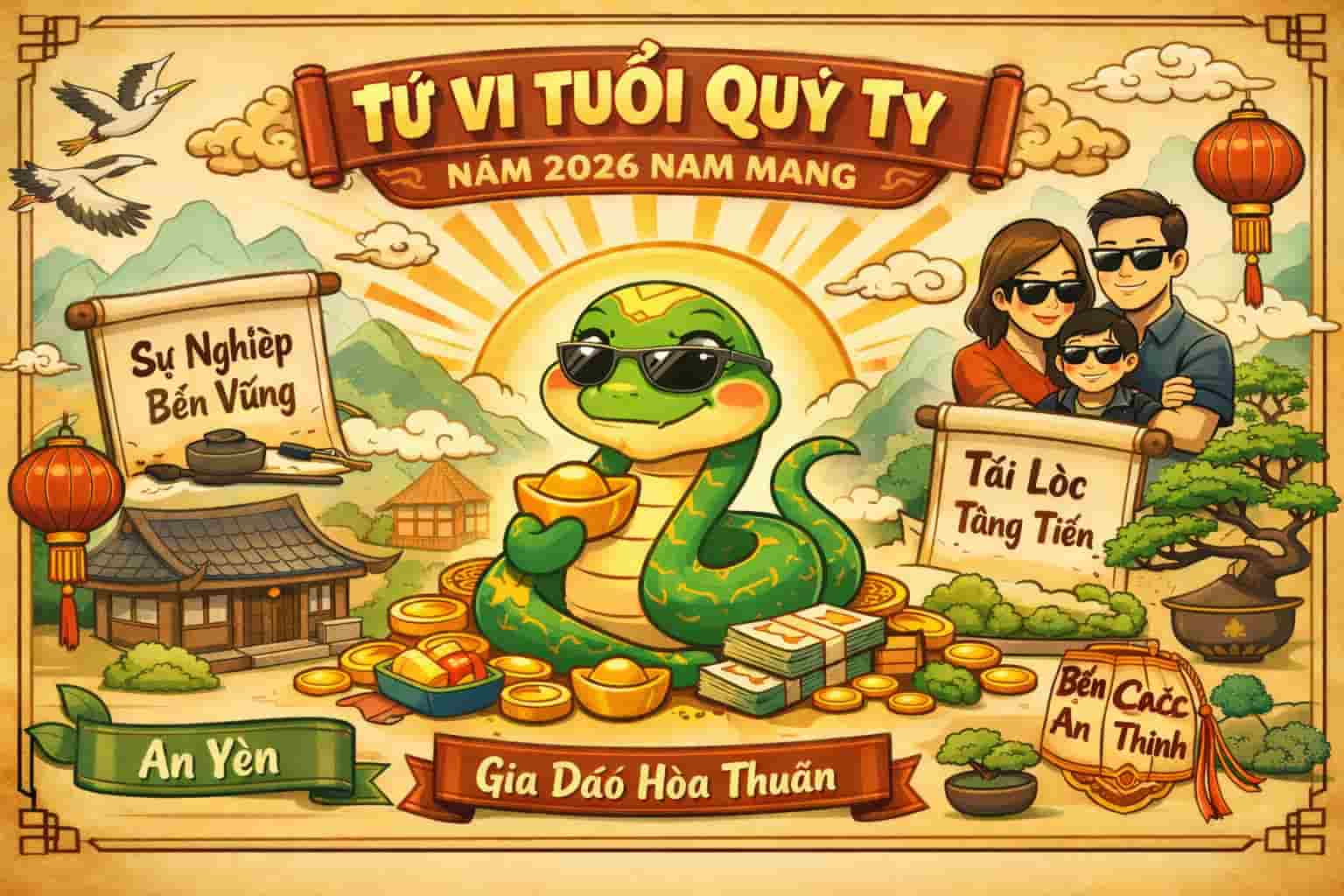 Tử vi tuổi Quý Tỵ năm 2026 nam mạng chuẩn phong thuỷ hiện đại - Văn ...